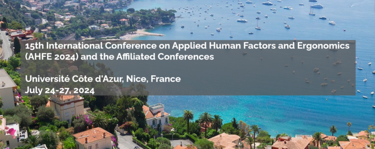 AHFE 2024 International Conference - Human Factors and Ergonomics ...